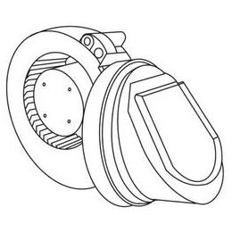 Mepa L&uuml;fter mit R&uuml;ckschlagklappe Air-WC 590955