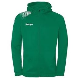 Kempa Ambition 28 Kapuzen-Trainingsjacke Kinder lagune/wei&szlig; 128