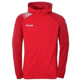Kempa Ambition 28 Kapuzen-Trainingsjacke rot/chilirot L