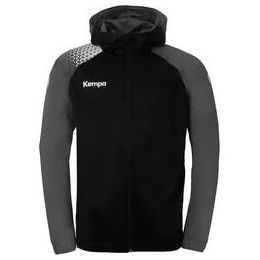 Kempa Ambition 28 Kapuzen-Trainingsjacke schwarz/anthra M
