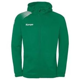 Kempa Ambition 28 Kapuzen-Trainingsjacke lagune/wei&szlig; 3XL