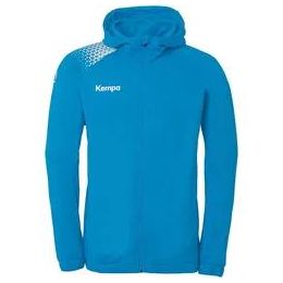 Kempa Ambition 28 Kapuzen-Trainingsjacke Kempablau/wei&szlig; S