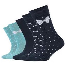 5er Pack Camano Soft Bows Crew Socken Kinder 5999 - navy 27-30