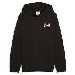 Puma Mid90s Relaxed Graphic French Terry Hoodie M&auml;dchen 01 - Puma black 164