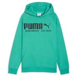 Puma Sport Relaxed French Terry Hoodie Jungen 40 - vibrant green 152