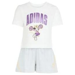 Adidas x Disney Minnie Mouse T-Shirt + Shorts Set M&auml;dchen JZ3564 - white/semi ice tangerine 104