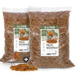 wildtier liebe Edel Mehlw&uuml;rmer getrocknet 2 x 800g