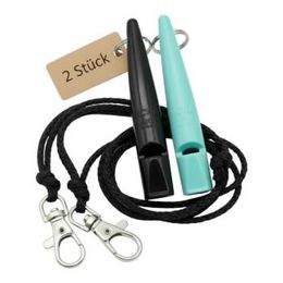 Acme 210.5 Doppelpack Hundepfeife mit Pfeifenband t&uuml;rkis