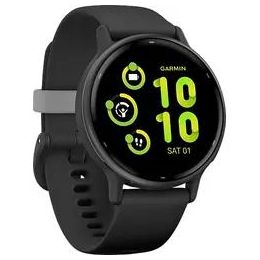 Garmin VIVOACTIVE&reg; 5 MUSIC Smartwatch faserverst&auml;rktes Polymer Silikon, 20mm, Schwarz/Schiefergrau