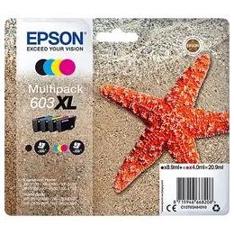 Epson Original Tintenpatrone Schwarz, Gelb, Cyan, Magenta (C13T03A64010)