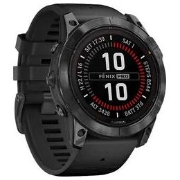 Garmin FENIX 7 X PRO SOLAR Smartwatch Silikon, 127-210 mm, Schwarz/Schiefergrau