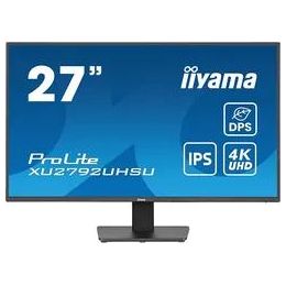 iiyama iiyama ProLite XU2792UHSU-B6 68,5cm 27" IPS LED-Monitor 4K UHD HDMI DP USB3.2 USB-C 15W DPS Slim-Line schwarz 27 Zoll Business Monitor 4 ms Reaktionszeit 60 Hz