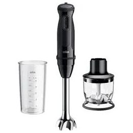Braun MultiQuick 3 MQ 30201 M Stabmixer Schwarz (900 Watt, 350 ml Zerkleinerer, 600 Messbecher)