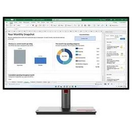 Lenovo - B2B P27h-30 27 Zoll QHD Business Monitor 6 ms Reaktionszeit 60 Hz