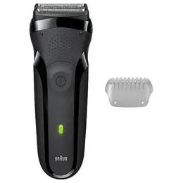 Braun 300 (2025) Rasierer Series 3 Schwarz (MicroComb-Technologie)