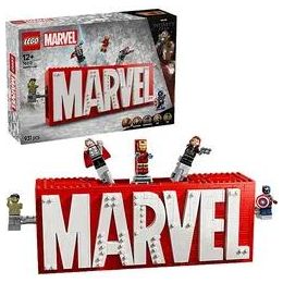 Lego Super Heroes 76313 MARVEL Logo & Minifiguren Bausatz, Mehrfarbig
