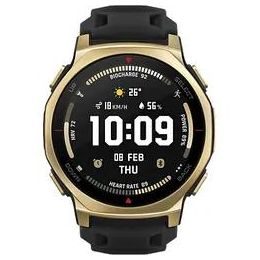Amazfit T-Rex 3 Pro 44 mm Smartwatch Titanlegierung, Aluminium, Kunststoff Silikon, 20 mm, Black Gold