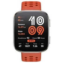 Amazfit Bip 6 Smartwatch Aluminium Silikon, 22 mm, Red