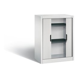C+P Akten-Sideboard Omnispace mit Rollladen, 2 Ordnerh&ouml;hen, H1030xB800xT420mm Front Lichtgrau Korpus Lichtgrau ; C + P M&ouml;belsysteme (3241-00|S10060)