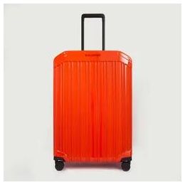 Piquadro PQ-Light 4-Rollen Trolley Koffer 69cm; gl&auml;nzend Orange