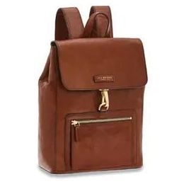 The Bridge Alberto Leder-Rucksack Braun/Gold