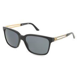 Versace VE4307 | Herren-Sonnenbrille | Fassung: Vollrand, Eckig, Acetat, Schwarz | Glasfarbe: Grau