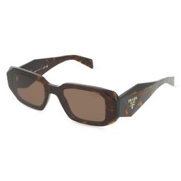 Prada PR17WS | Damen-Sonnenbrille | Fassung: Vollrand, Eckig, Acetat, Havanna | Glasfarbe: Braun