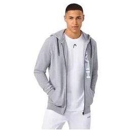 Head Kapuzenpullover Club Original Hoodie Full Zip (Mischgewebe) 2025 grau Herren