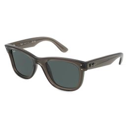 Ray-Ban RBR0502S WAYFARER REVERSE | Unisex-Sonnenbrille | Fassung: Vollrand, Quadratisch, Kunststoff, Grau Dunkel | Glasfarbe: Grau