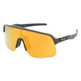 Oakley OO9496 SUTRO LITE S | Unisex-Sonnenbrille | Fassung: Halbrand, Eckig, Kunststoff, Grau Matt | Glasfarbe: Gr&uuml;n Spiegel Gr&uuml;n