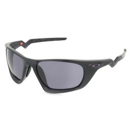 Oakley OO9431 | Herren-Sonnenbrille | Fassung: Vollrand, Quadratisch, Kunststoff, Schwarz Matt | Glasfarbe: Grau