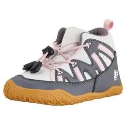 Ballop Barfussschuhe Sneaker Intense (flexible Sohle, atmungsaktiv) grau/pink Kinder
