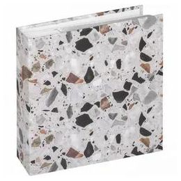 WALTHER DESIGN Walther ME-298-2 Memo-Album Terrazzo stone black 200 Fotos 10x15 cm