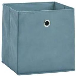 Aufbewahrungsbox zeller PRESENT, blau, B:28cm H:28cm T:28cm, Vlies, Aufbewahrungsboxen, Aufbewahrungsbox, faltbar und schnell verstaut