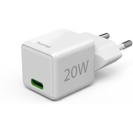Hama 201980 Super Mini-Lader USB-C 20W Wei&szlig;