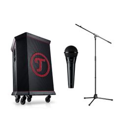 Teufel ROCKSTER + Shure PGA58 + K&M Mikrofonstativ 27915