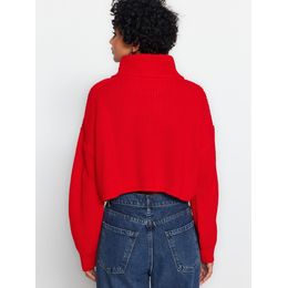 Trendyol Pullover Damen Gr&ouml;&szlig;e L rot