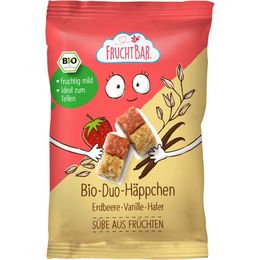 Kindersnack Duo-H&auml;ppchen mit Erdbeere, Vanille & Hafer, ab 12 Monaten FruchtBar