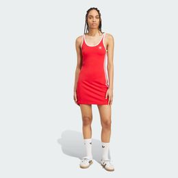 adidas originals Kleid 'Adicolor' Damen Gr&ouml;&szlig;e 30/32 rot / wei&szlig; Winterkleid