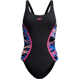 Speedo HYPERBOOM SPLICE MUSCLEBACK Badeanzug Damen - Gr&ouml;&szlig;e 38 - schwarz