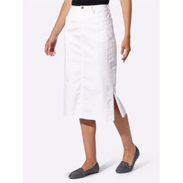 WITT Damen Jeansrock, wei&szlig;, Gr&ouml;&szlig;e 36