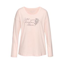 Vivance Schlafshirt Damen Gr&ouml;&szlig;e L marine / ros&eacute;