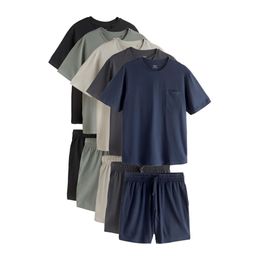 next Pyjama Herren Gr&ouml;&szlig;e 4XL kitt / navy / anthrazit / pastellgr&uuml;n / schwarz