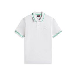 Tommy Jeans Poloshirt Herren Gr&ouml;&szlig;e XL hellgrau / gr&uuml;n