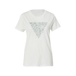 Guess T-Shirt 'FAUX' Damen Gr&ouml;&szlig;e S pastellgr&uuml;n / wei&szlig;