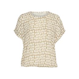 Kaffe Bluse Damen Gr&ouml;&szlig;e M hellbeige / dunkelbeige