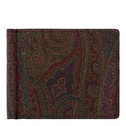 Etro Portemonnaies - Rectangular Brown Men's Wallet With Multiple Compa - Gr. unisize - in Braun - f&uuml;r Damen