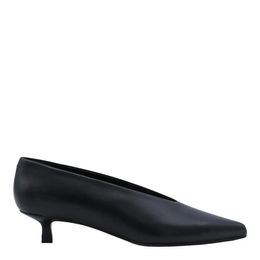 aeyde Aeydē Hohe Schuhe - High Heel Black Pumps With Polished Finish - Gr. 37,5 (EU) - in Schwarz - f&uuml;r Damen