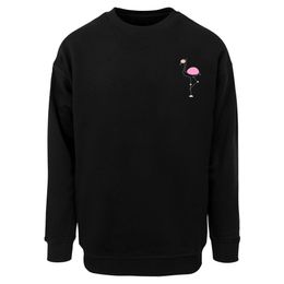 Merchcode Sweatshirt 'Flamingo' Herren Gr&ouml;&szlig;e XL pink / schwarz / wei&szlig;