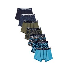 WE Fashion Boxershorts Jungen Gr&ouml;&szlig;e 170/176 navy / himmelblau / schwarz / wei&szlig;
